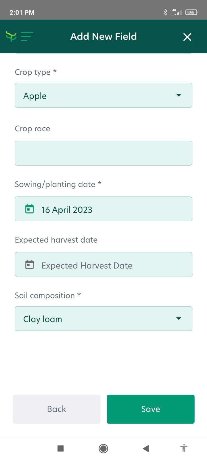 How to create a new field? - Farm21